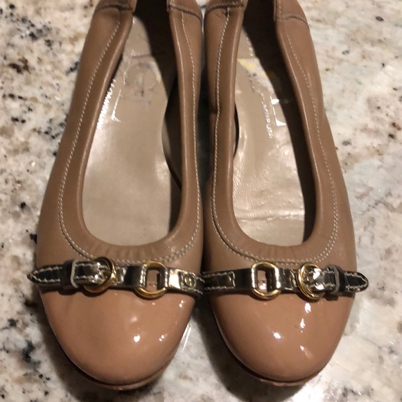 Attilio Giusti Leombruni | Shoes | Agl Belted Tanbeige Flat Shoes Size ...